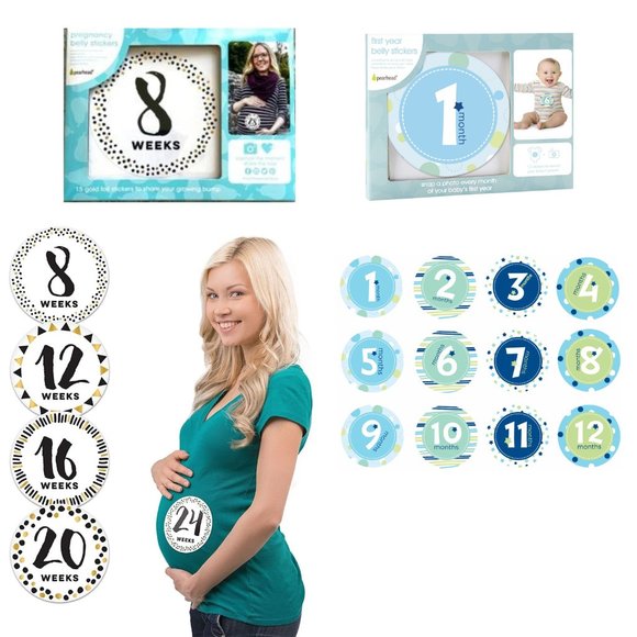 Pearhead | Other | Pearhead Pregnancy Belly Bump Stickers First Year ...